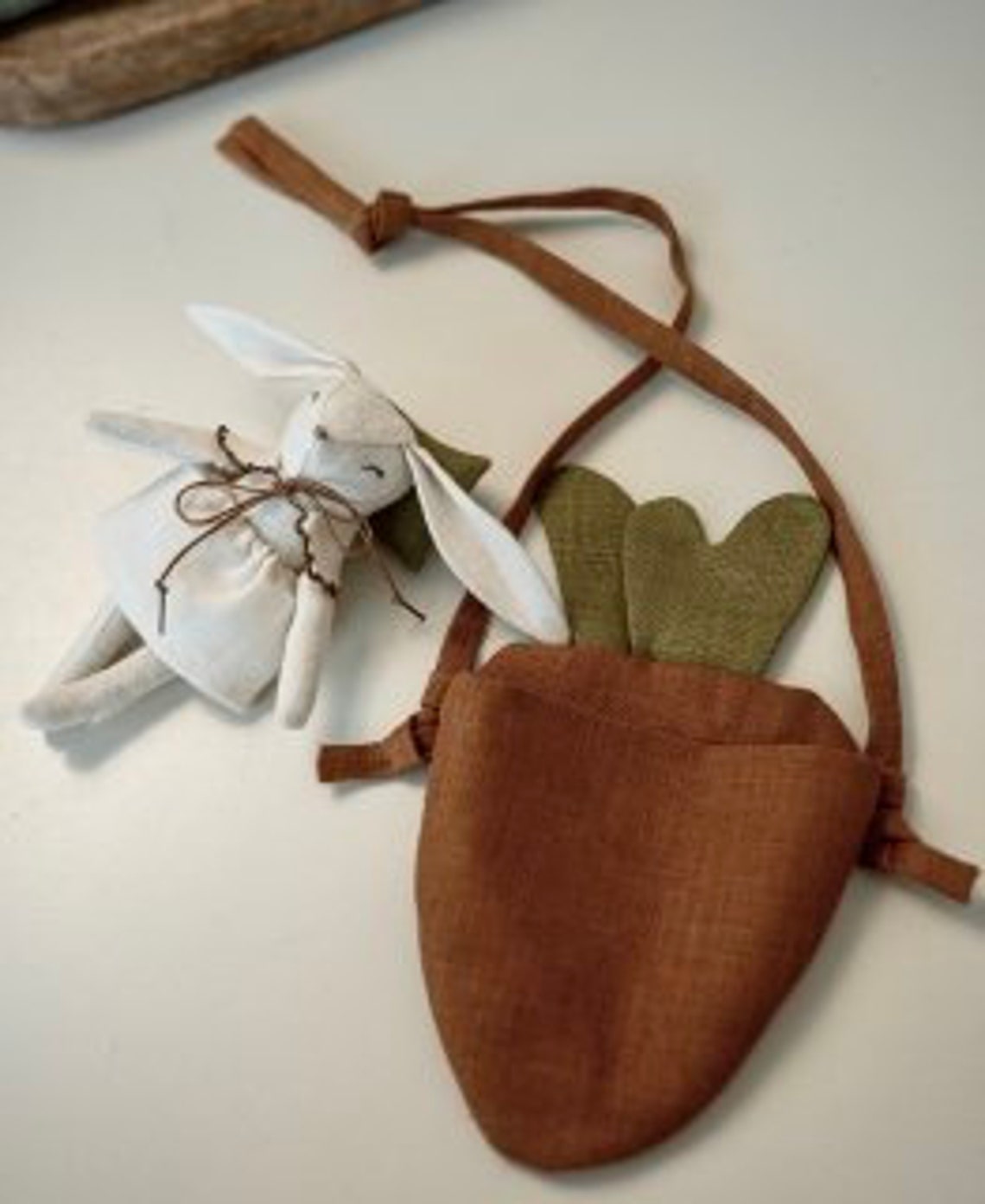 Rabbit With Bag PDF Pattern and Tutorial, Eco Toy Sewing Pattern ...