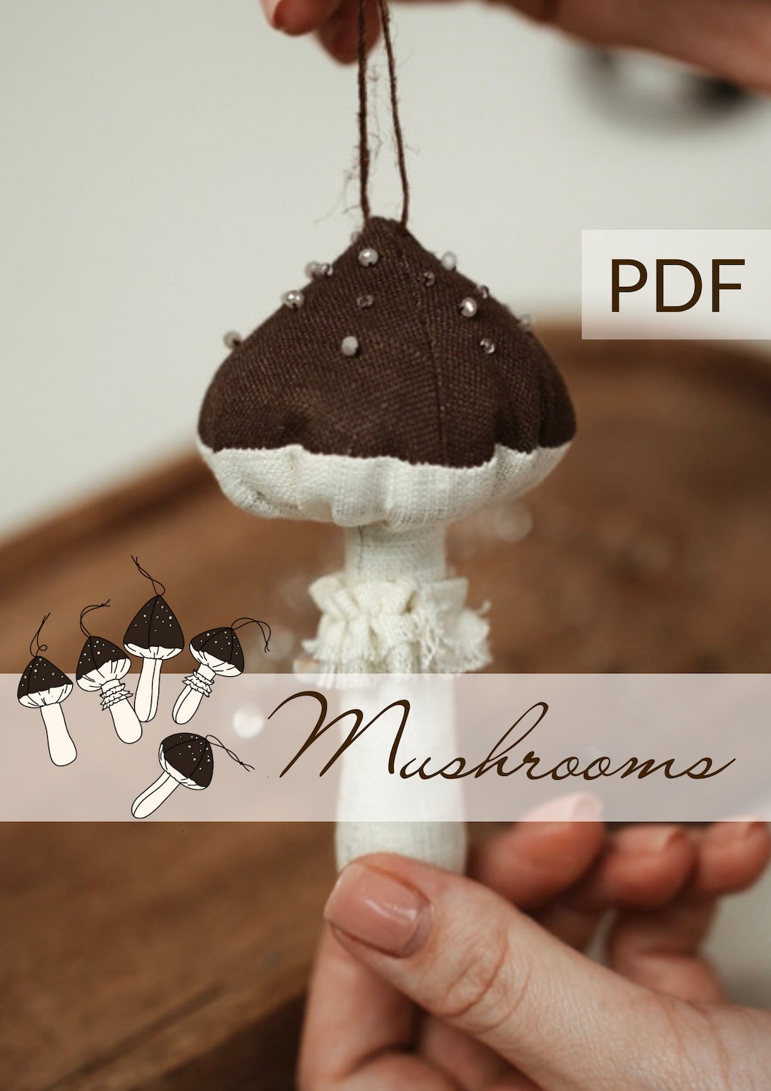 Stuffed Mushroom Sewing Pattern, Eco Toy Tutorial (PDF Pattern) - Etsy