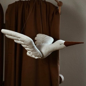 Stork PDF Pattern and Tutorial, Eco Toy Sewing Pattern, Stuffed Animal ...