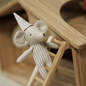 Linen Stuffed Soft Toys Family of Mice , Mouse PDF, Toy Sewing Pattern ...