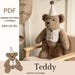 Teddy Bear Sewing Pattern and Tutorial, DIY Plush Toy (PDF) - Etsy