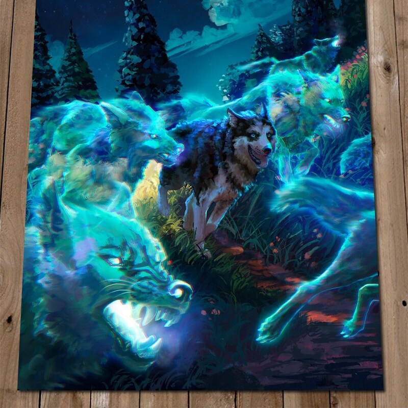 Wolves Art - Etsy
