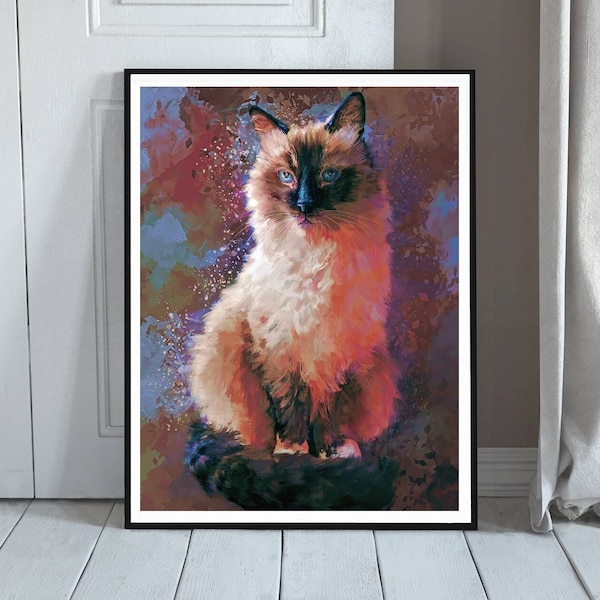 Ragdoll Cat Painting - Etsy