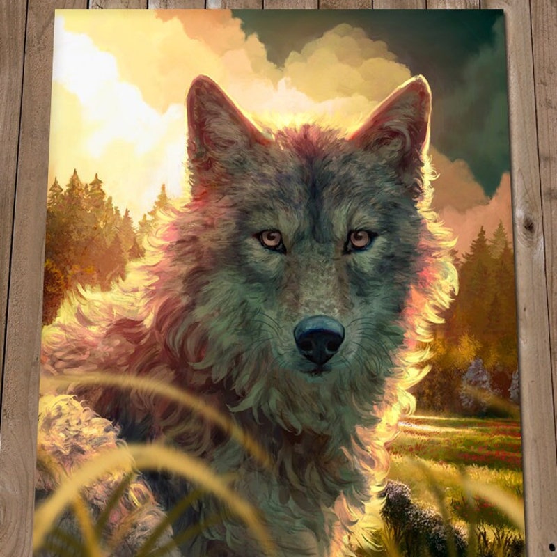 Wolf Art - Etsy