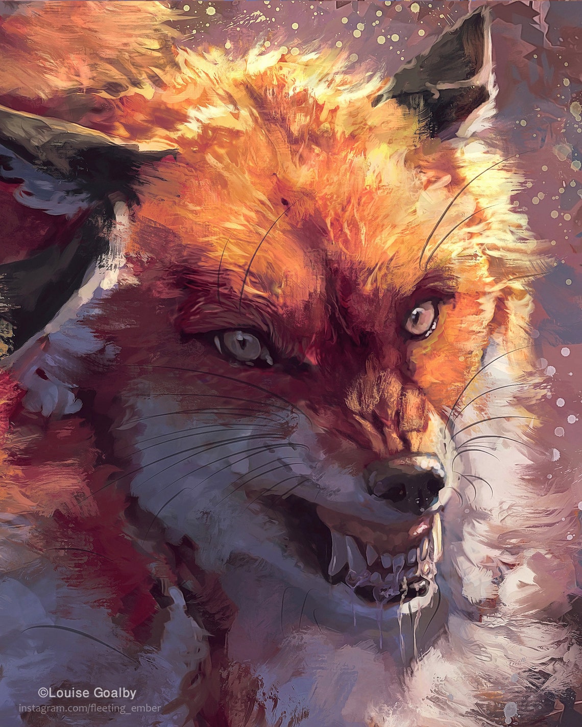 Fox Cerberus Cerberus Art Print Greek Mythology Mythical - Etsy