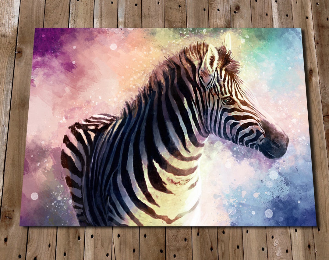 Rainbow Zebra Print - Rainbow Animal Art - Rainbow Art Print ...