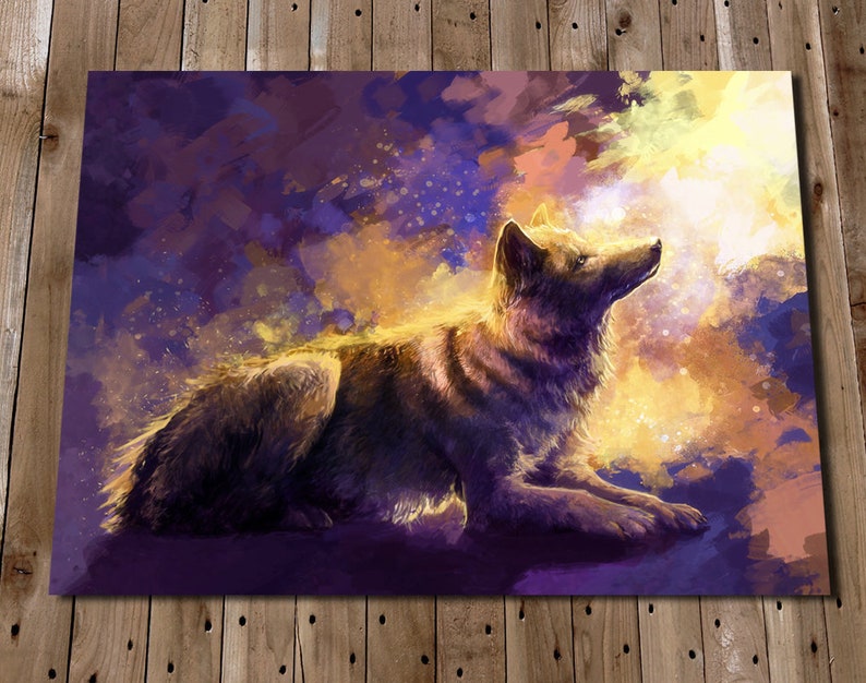 Wolf Painting Wolf Pictures Abstract Wolf Art Wolf - Etsy