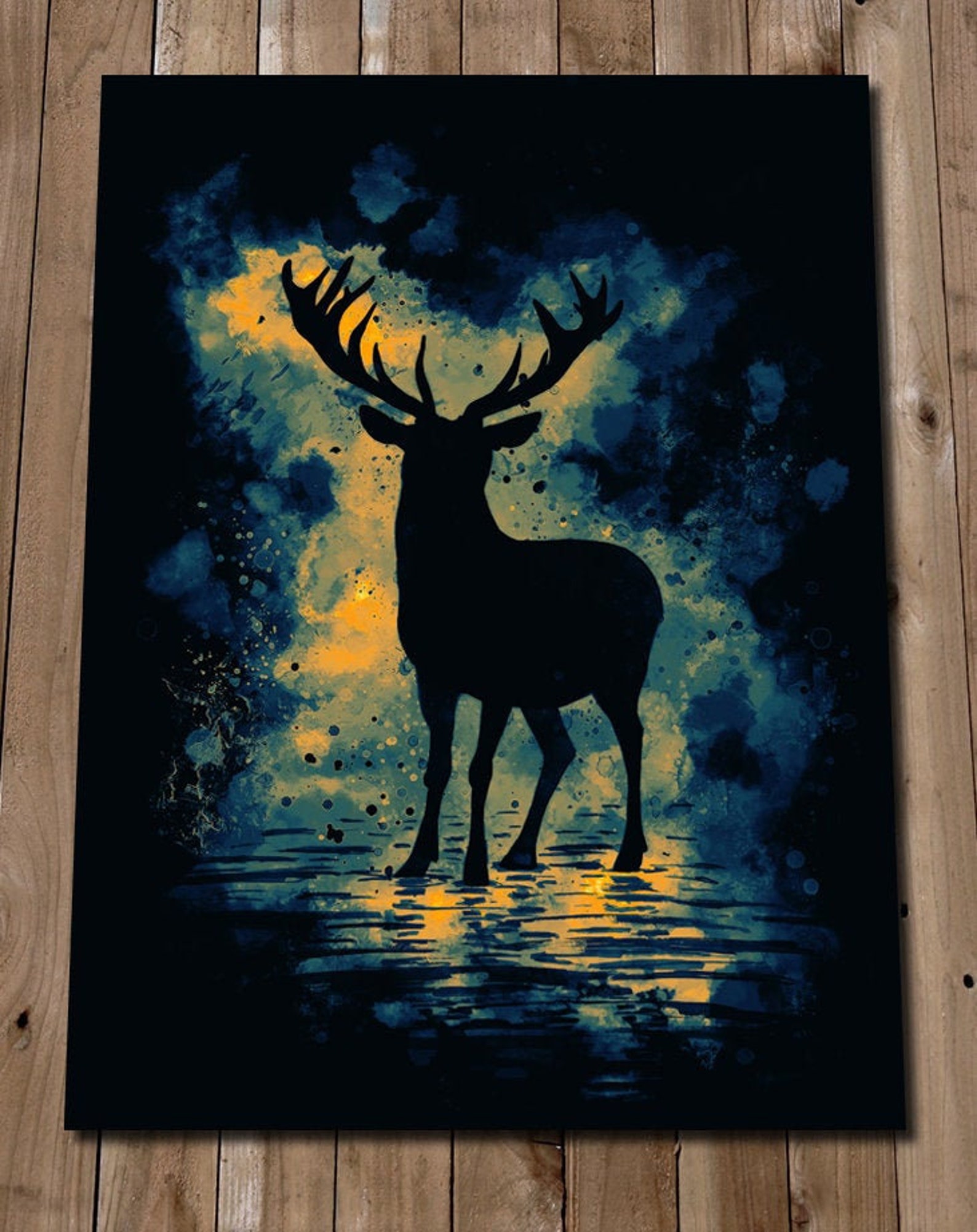 Stag Art Print Stag Print Poster Stag Decor Deer Art | Etsy