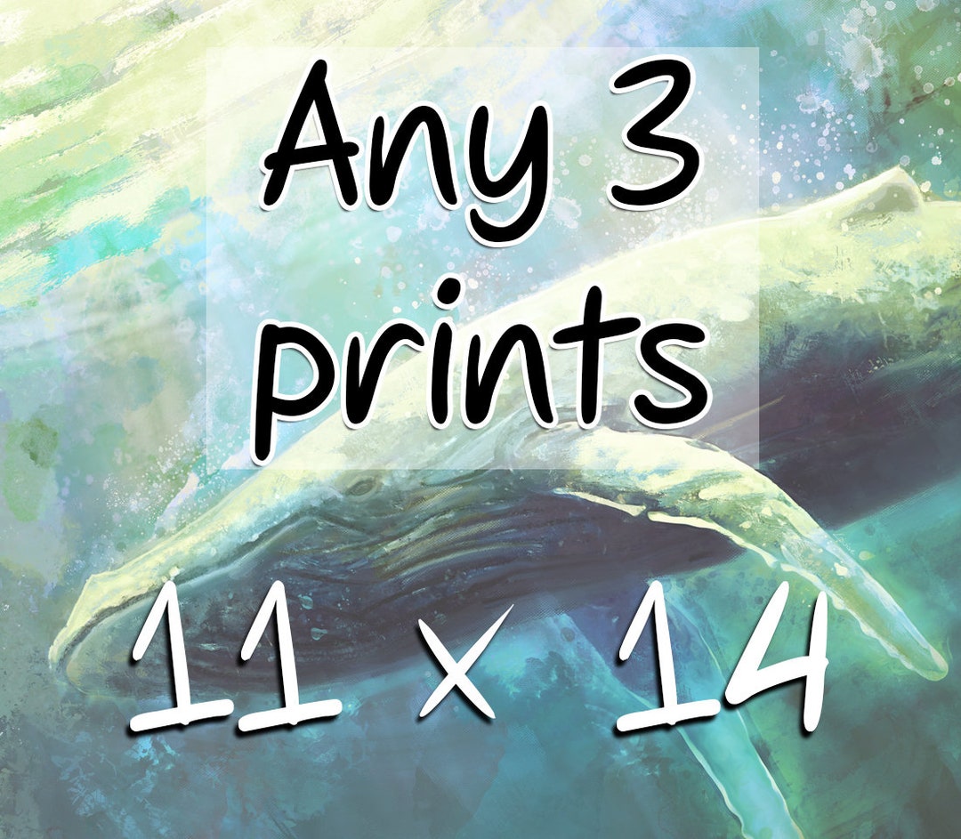 11 X 14 Inch Print - 11x14 Art Prints - Choose Any 3 Original Art ...