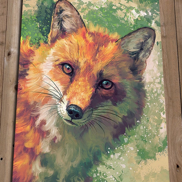 Fox Art - Etsy