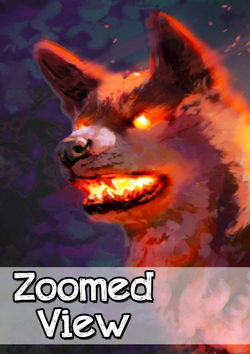 Fire Dog Bul-gae Korean Mythology Fantasy Art Print - Etsy UK