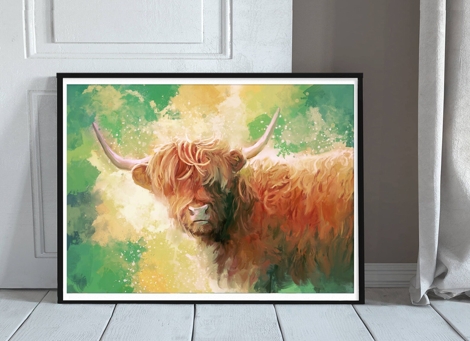 Highland Cow Print Highland Cow Art Painting Print Scotland Cow highland-cow-print-highland-cow-art-painting-print-scotland-cow