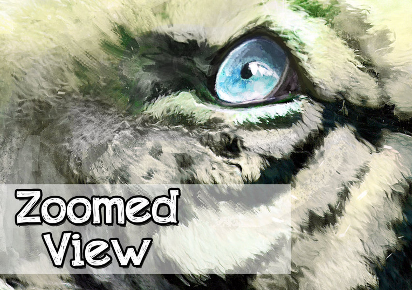 Tiger Print Tiger Art Hope Big Cat Painting Tiger Picture Illustration ...