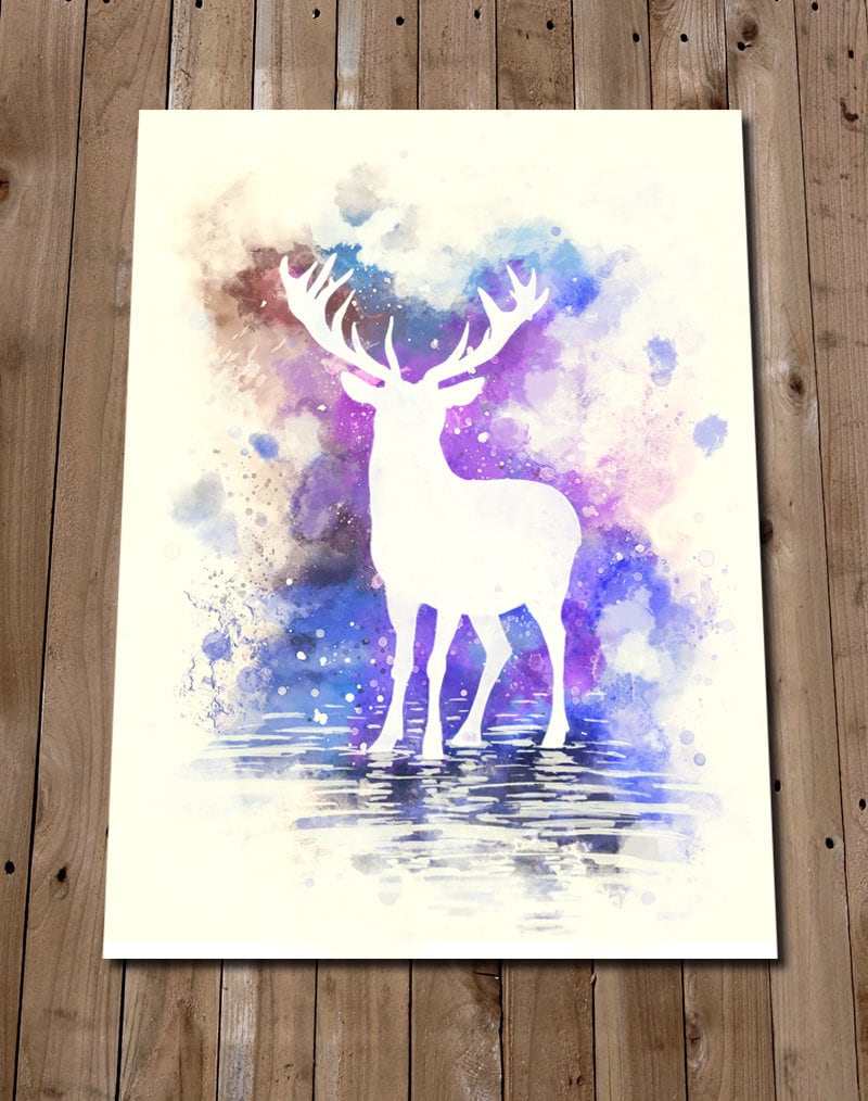 Stag Art Print Stag Print Poster Stag Decor Deer Art | Etsy