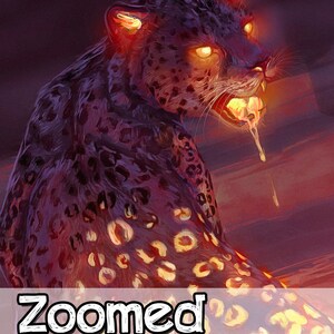 Lava Leopard - Fantasy Big Cat Art Print - Independent Artist ...