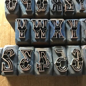 Victorian Copper Typeset Stamp Blocks Letters & Numbers - Etsy