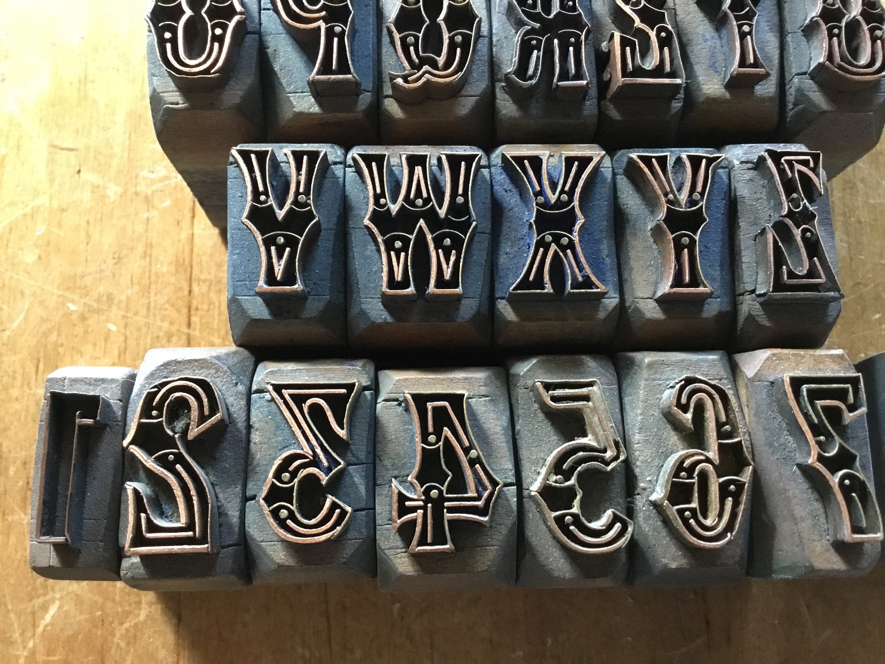 Victorian Copper Typeset Stamp Blocks Letters & Numbers - Etsy