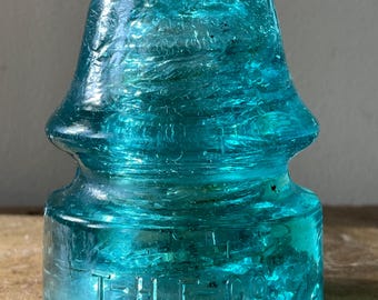 Glass Insulator, Great North Western Tel Co, CD 145 Insulator, Aqua ...