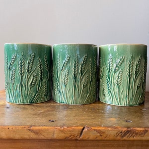 Antique Hull Yellow Ware Wheat Pattern Coffee Tea Sugar - Etsy