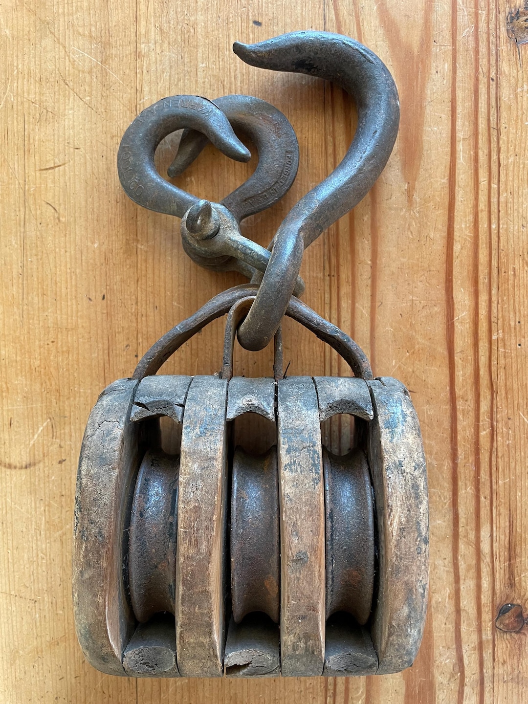 Warren Axe & Tool Co Triple Pulley - Etsy