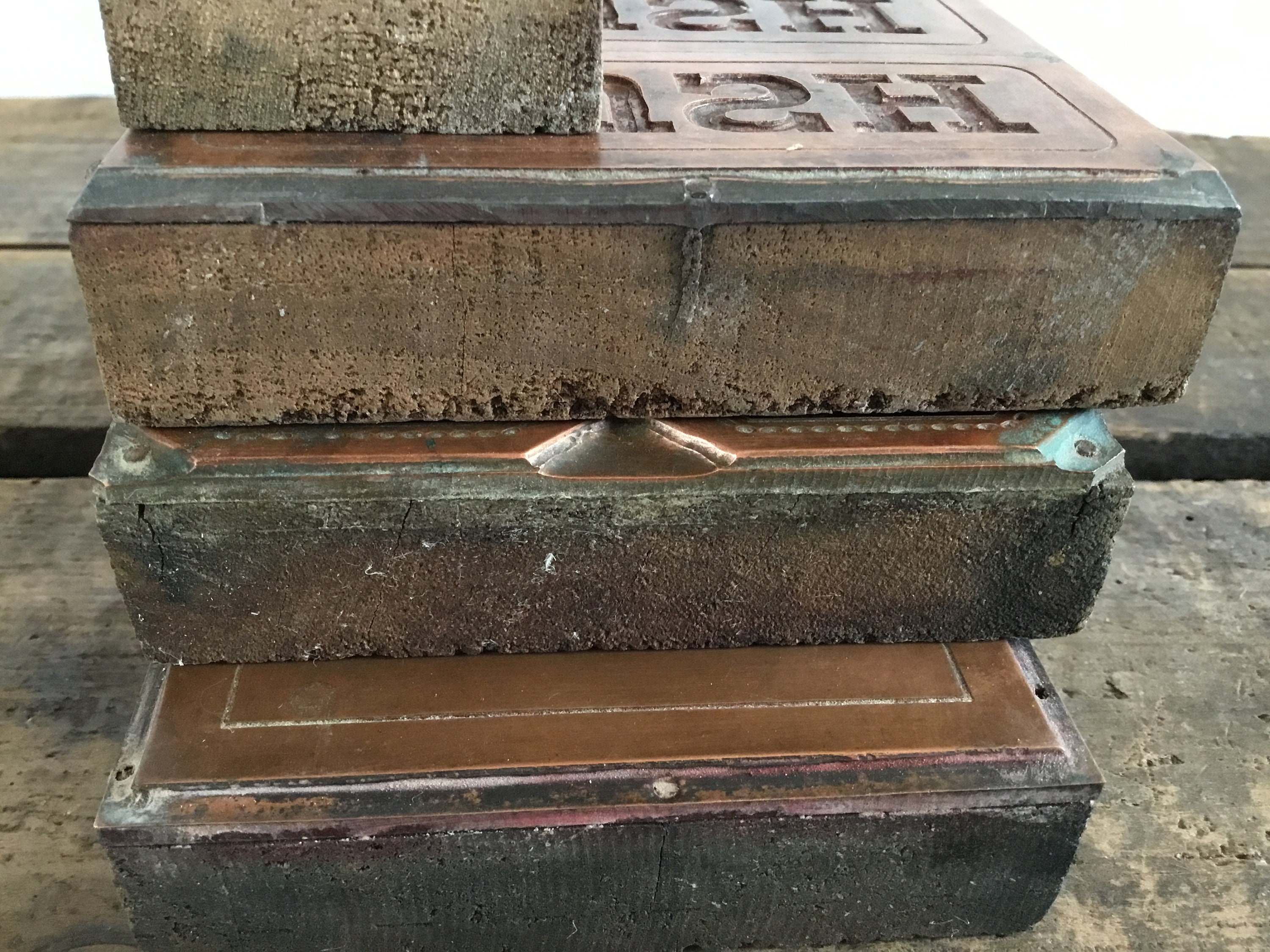 Antique Copper Retail Stamp Blocks | Etsy