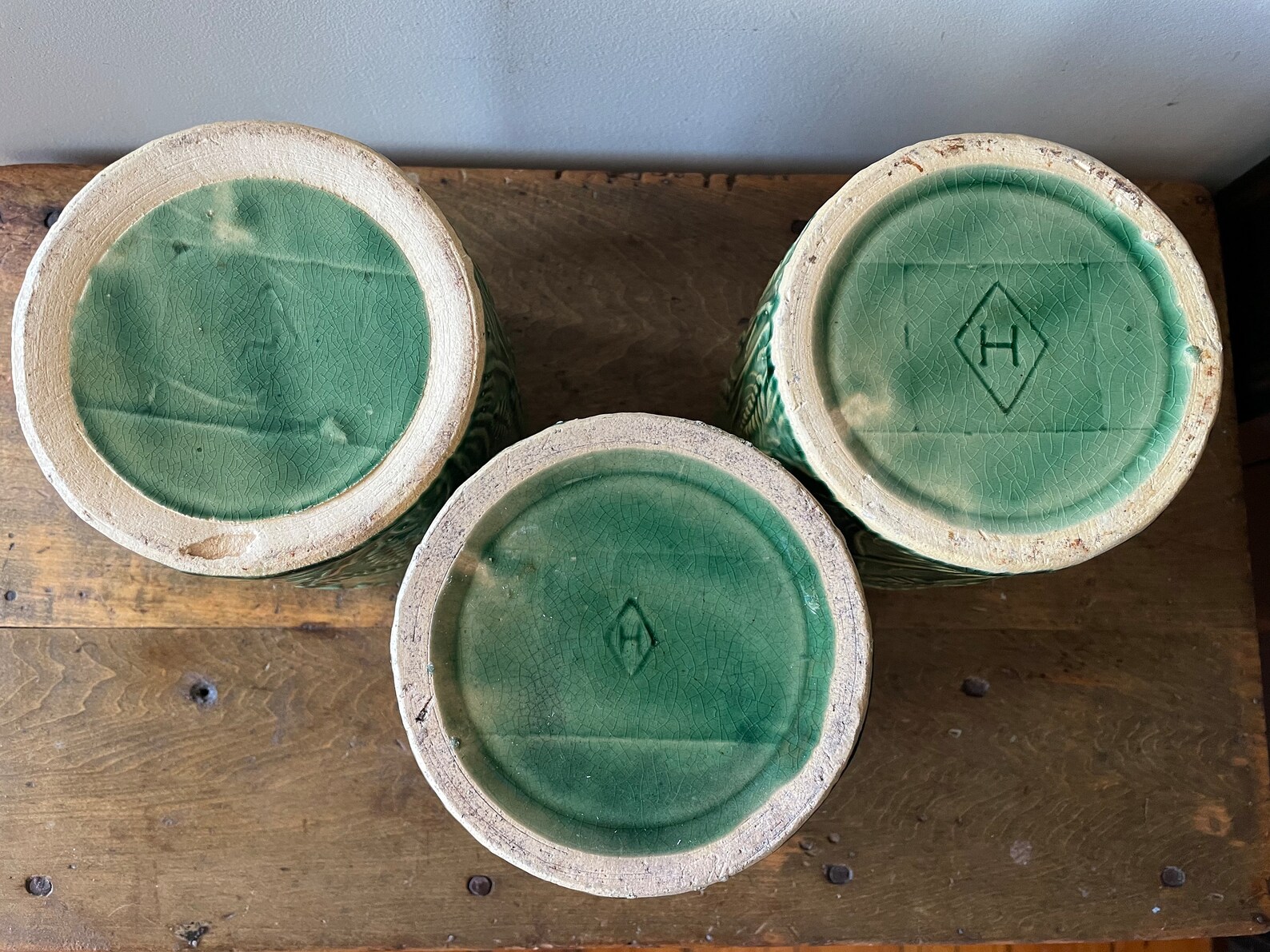 Antique Hull Yellow Ware Wheat Pattern Coffee Tea Sugar - Etsy