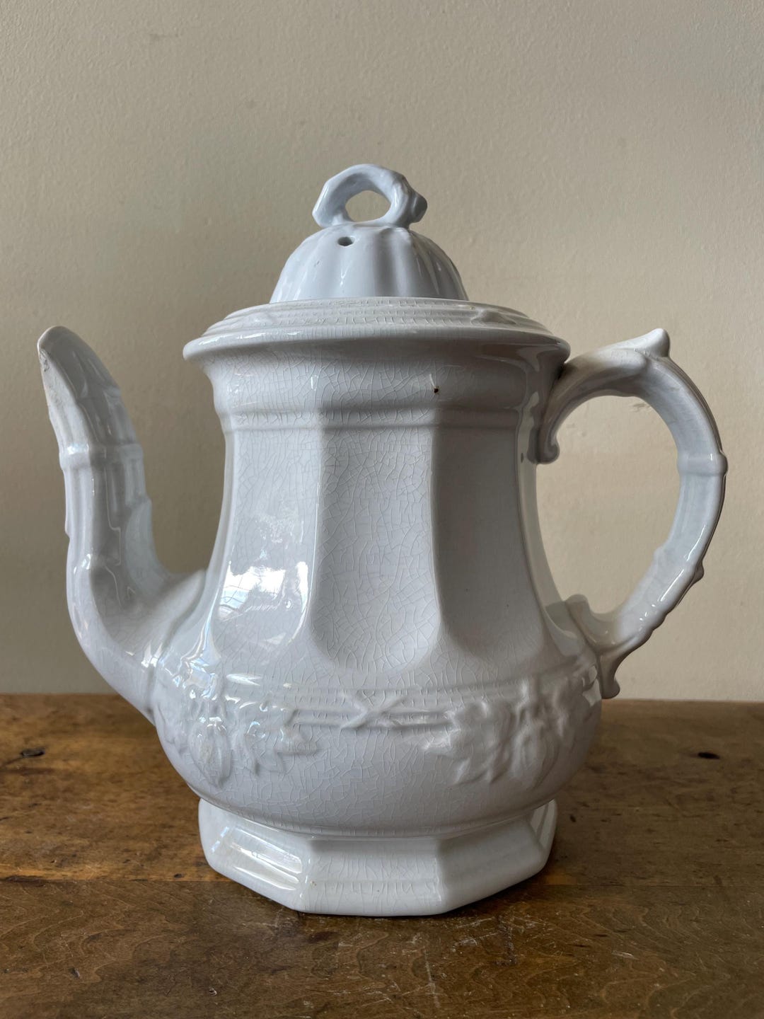 Antique Ironstone Teapot J Wedgwood - Etsy