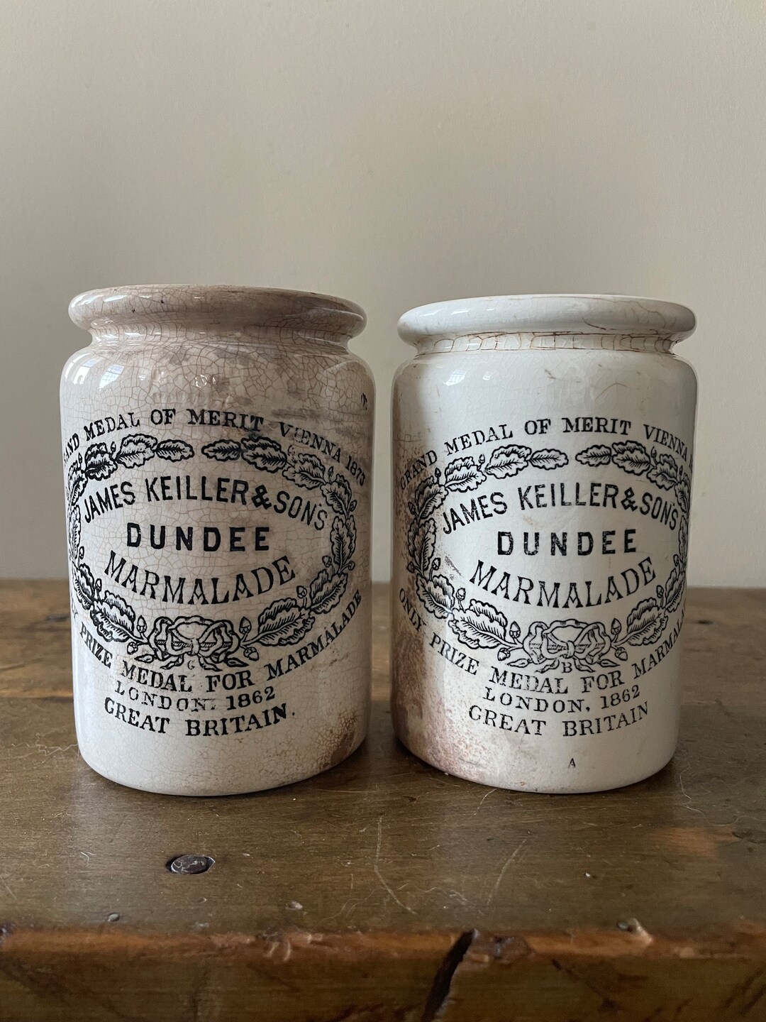 Antique Keiller Dundee Roll Lip Marmalade Jars - Etsy