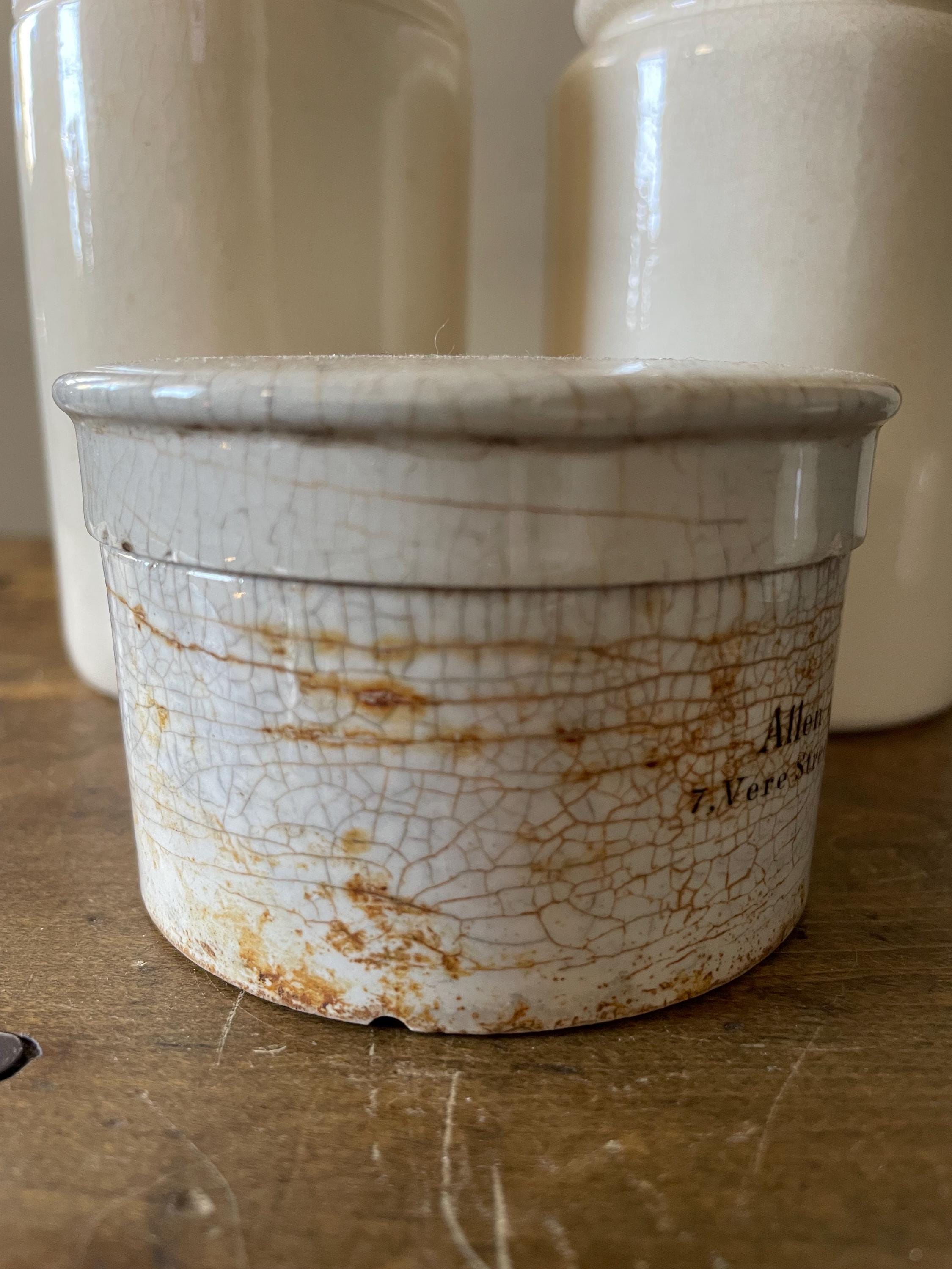 Antique English Chemist Pot Advertising Pot Allen & Hanburys - Etsy