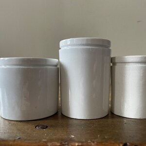 3 Antique French Ointment Pots - Etsy