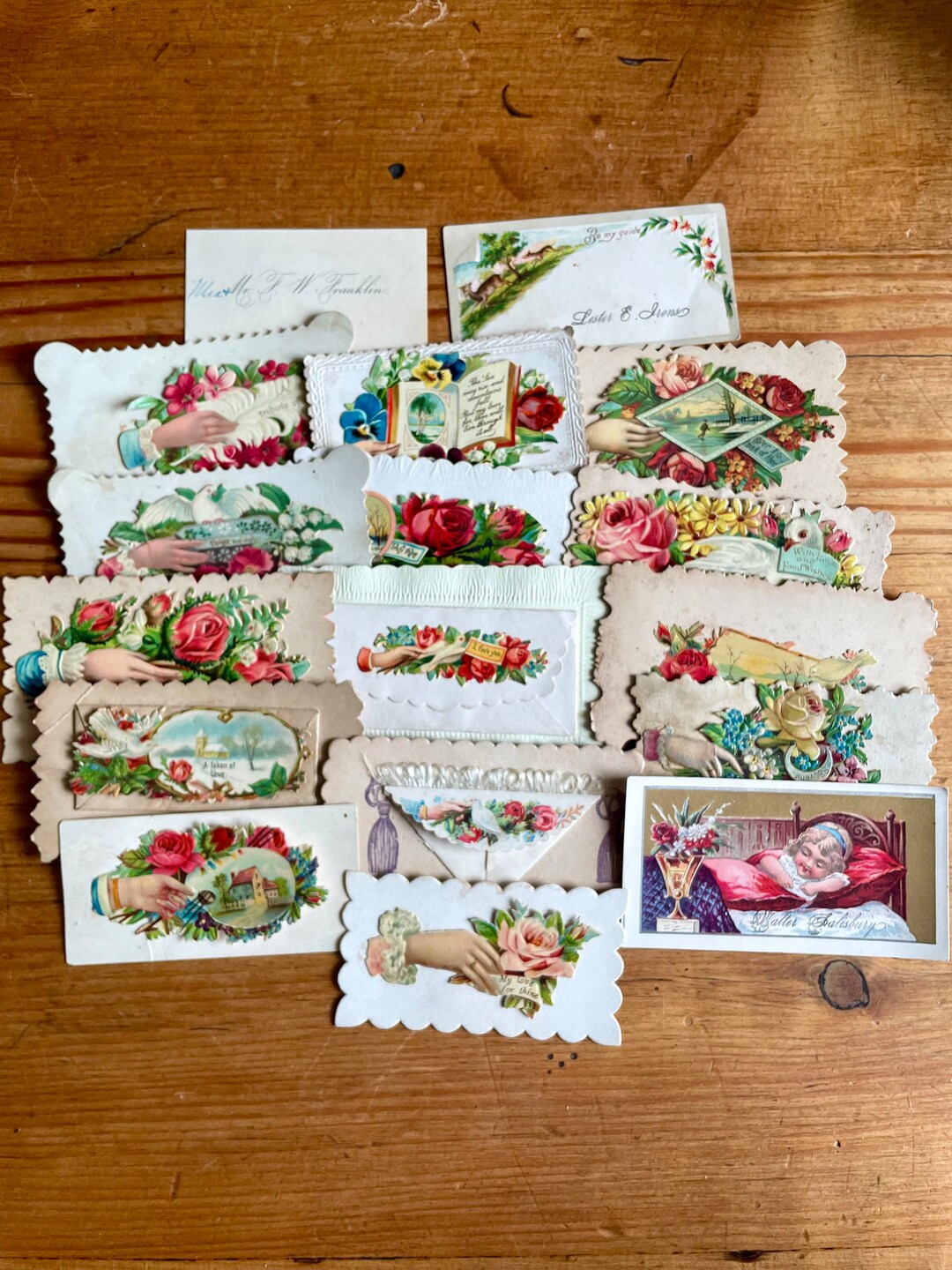 17 Antique Victorian Calling Cards - Etsy
