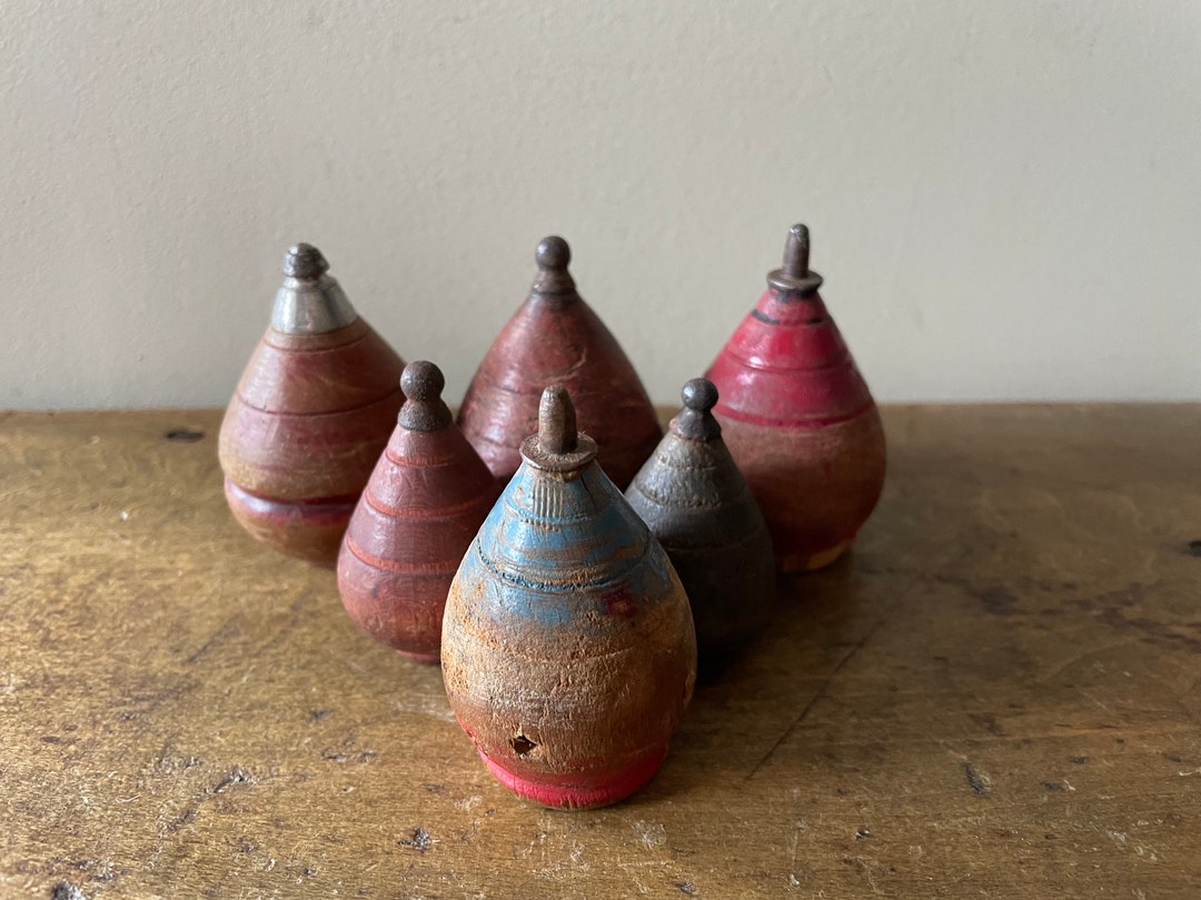 6 Antique & Vintage Wood Tops - Etsy