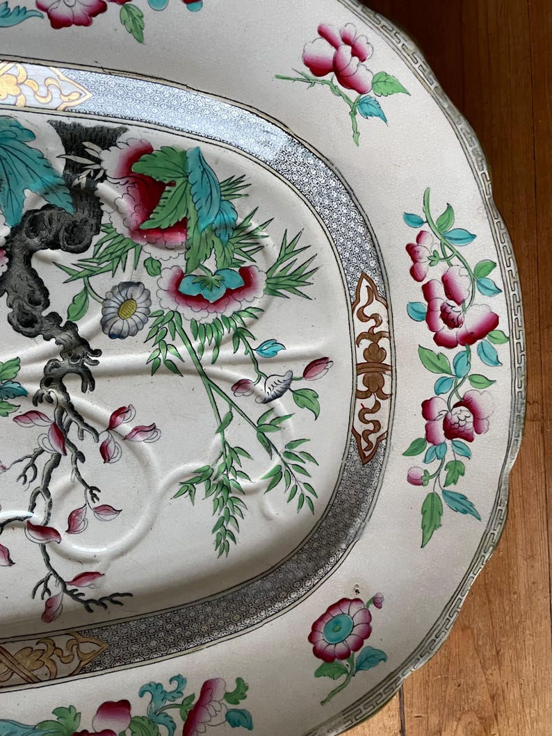 Minton Indian Tree Meat Platter - Etsy