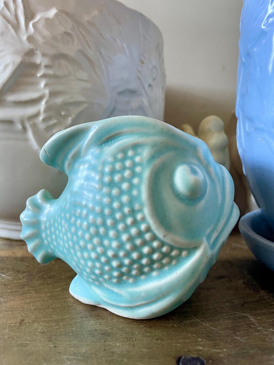 Mccoy Aqua Puffer Fish - Etsy