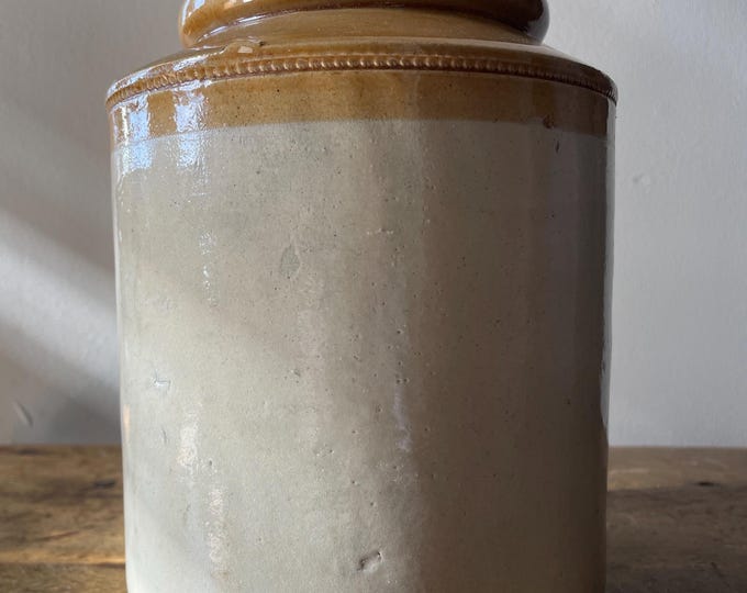 Antique English Stoneware Pot Crock - Etsy