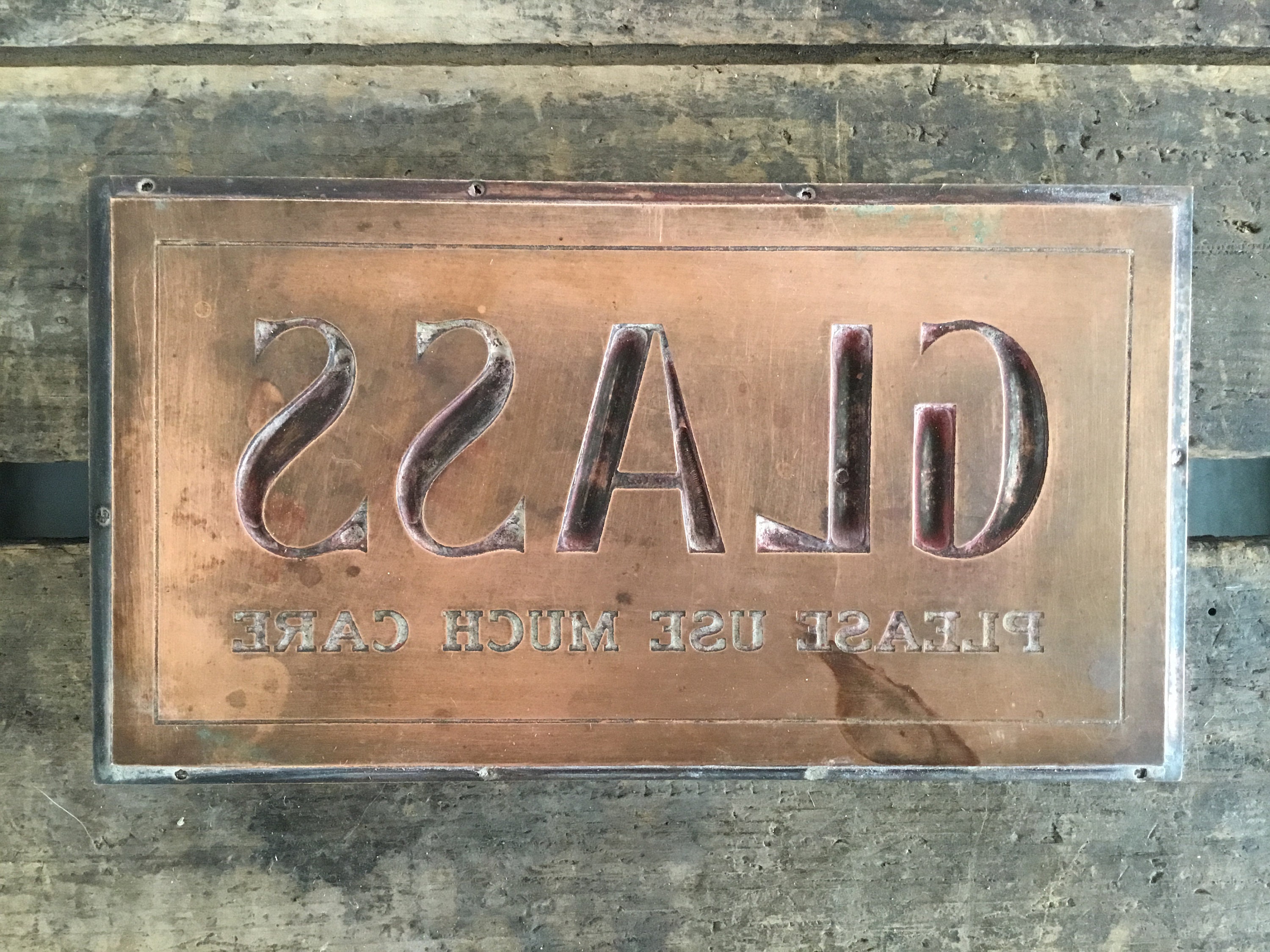 Antique Copper Retail Stamp Blocks | Etsy