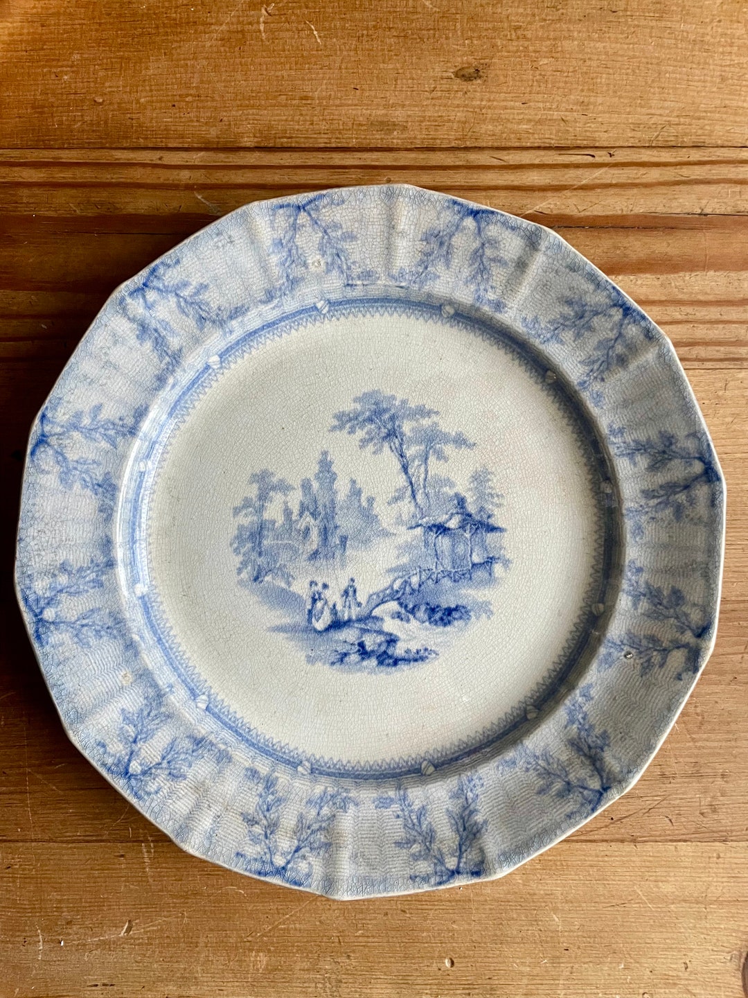 Antique Ironstone Plate Belvoir Pattern - Etsy