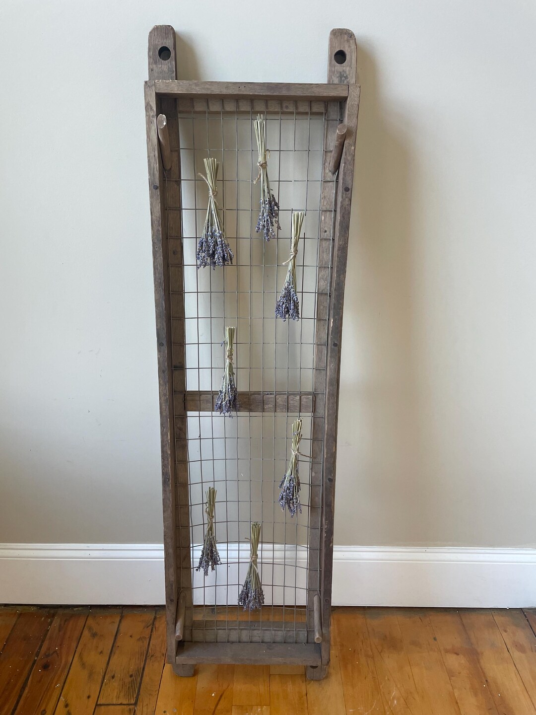 Antique Wood Drying Rack Display Piece - Etsy
