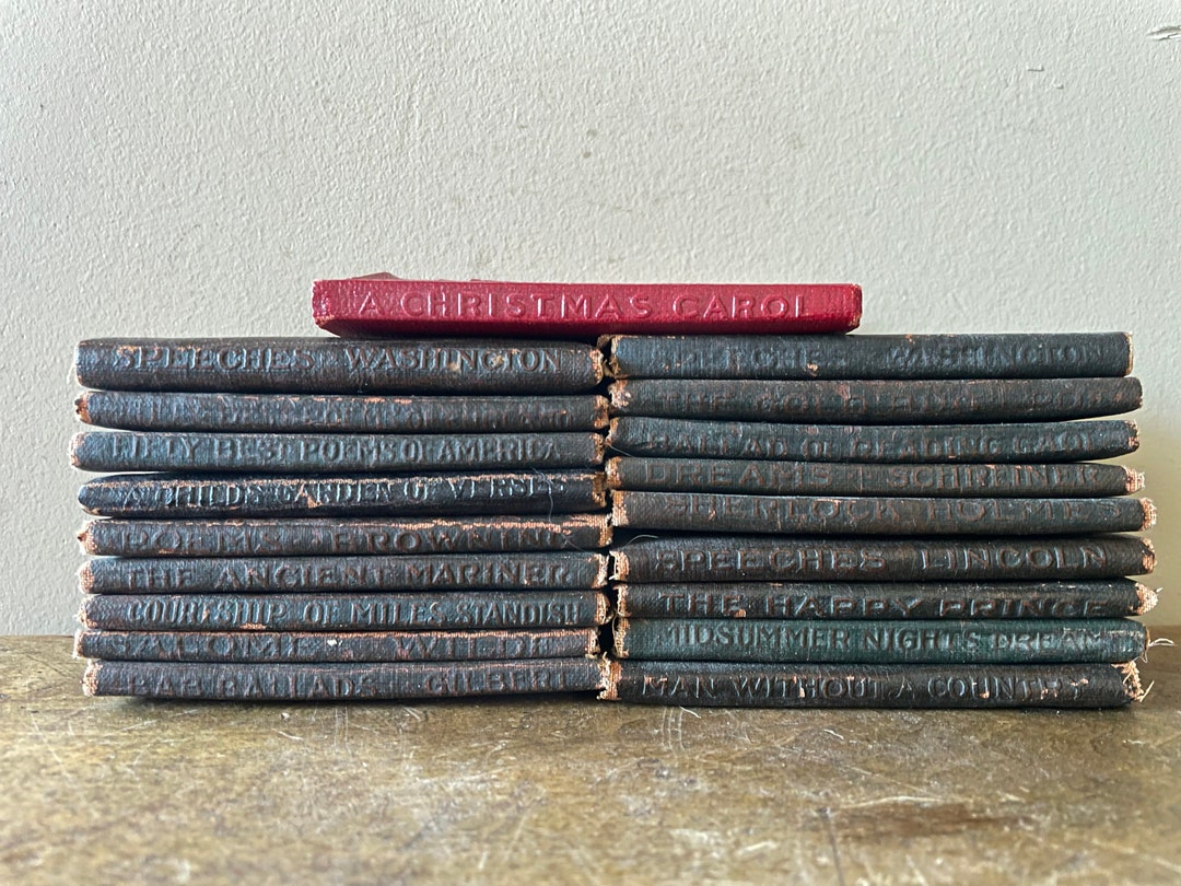 Collection 19 Little Leather Library Mini Books - Etsy