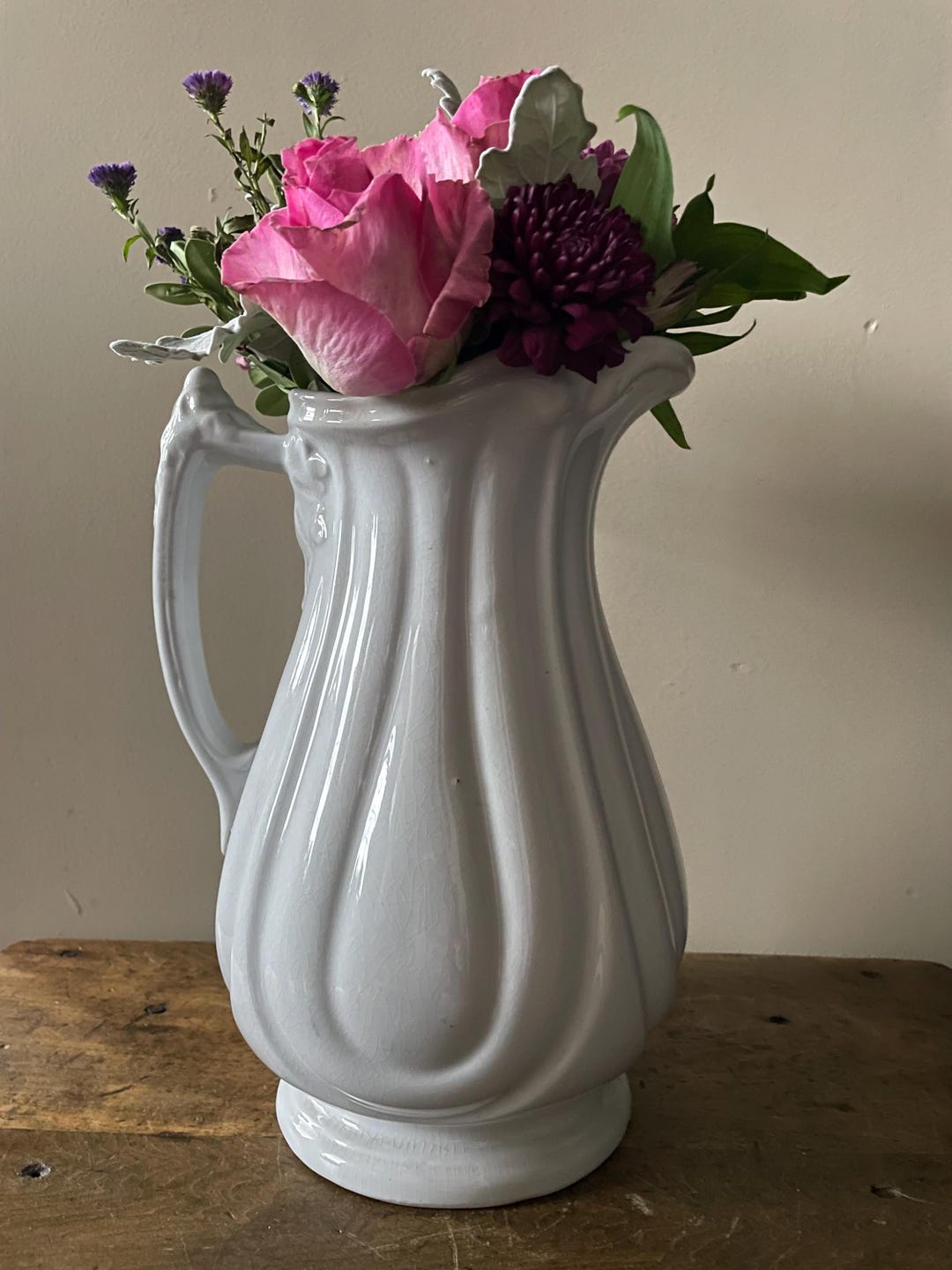 Antique Ironstone Pitcher Jacob Furnival Gothic Panel - Etsy