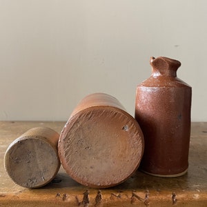 3 Antique Stoneware Ink Bottles - Etsy