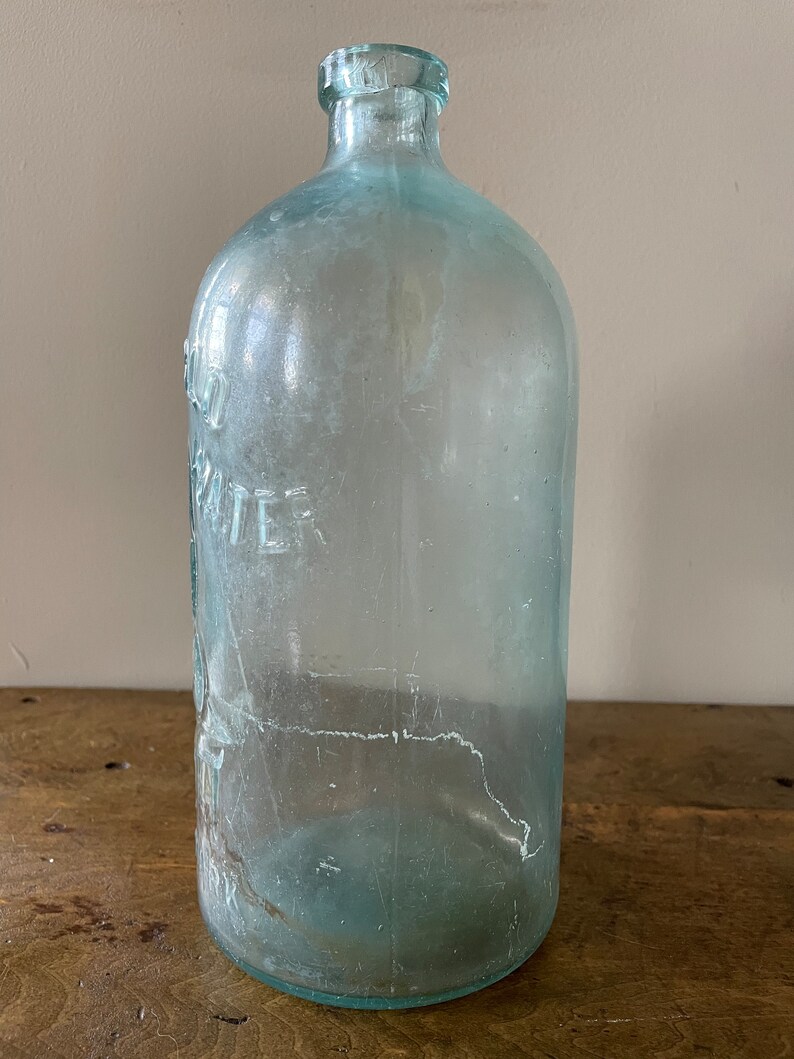 Antique Buffalo Lithia Water Bottle - Etsy