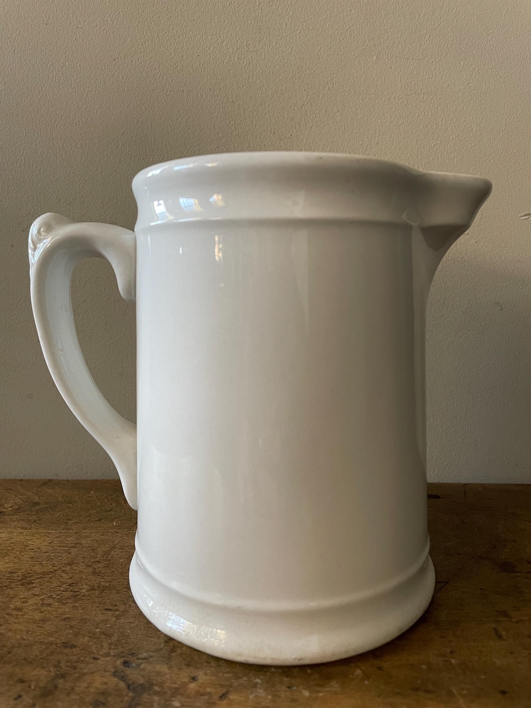 Antique Ironstone Milk Pitcher - Etsy