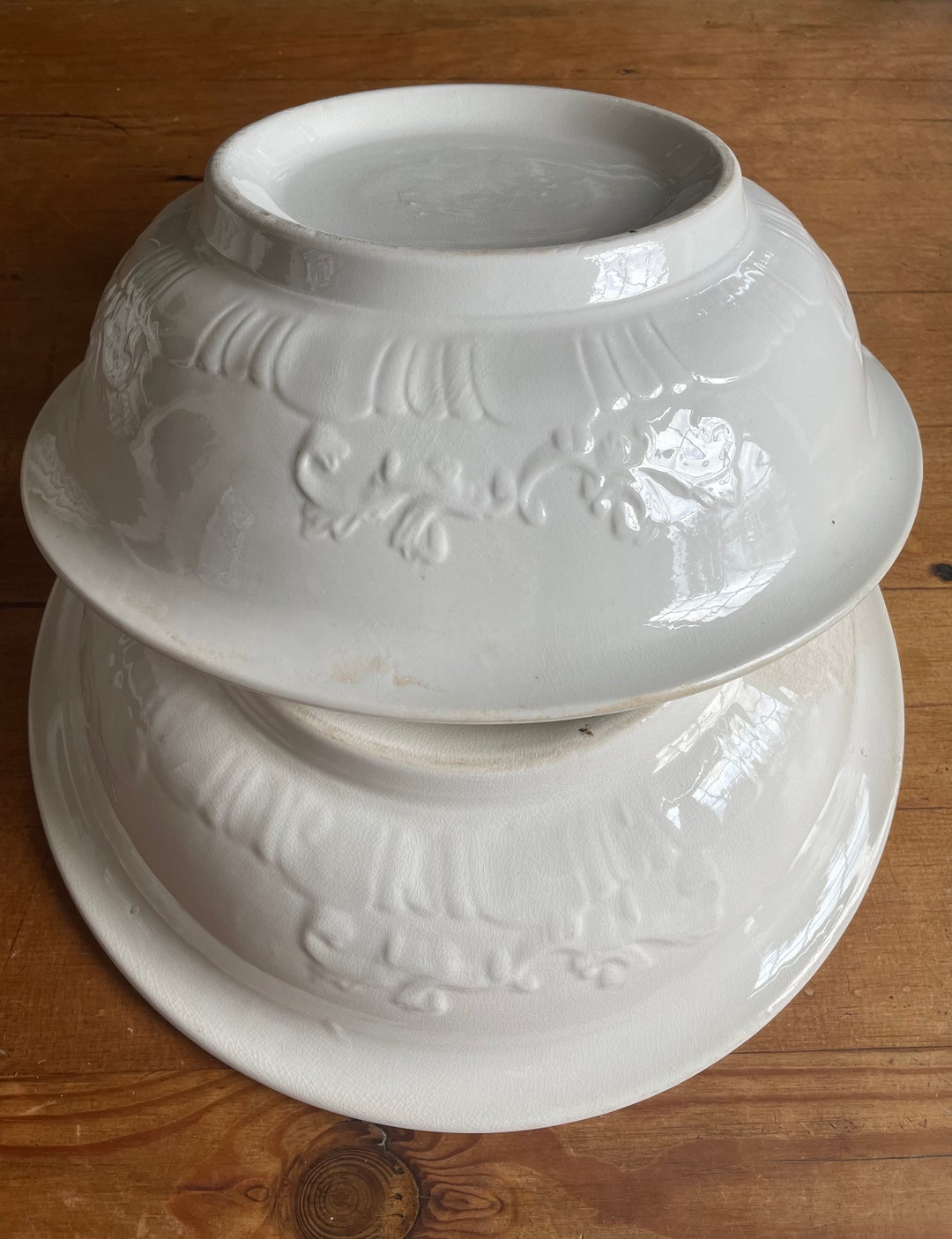 Antique Ironstone Bowls - Etsy