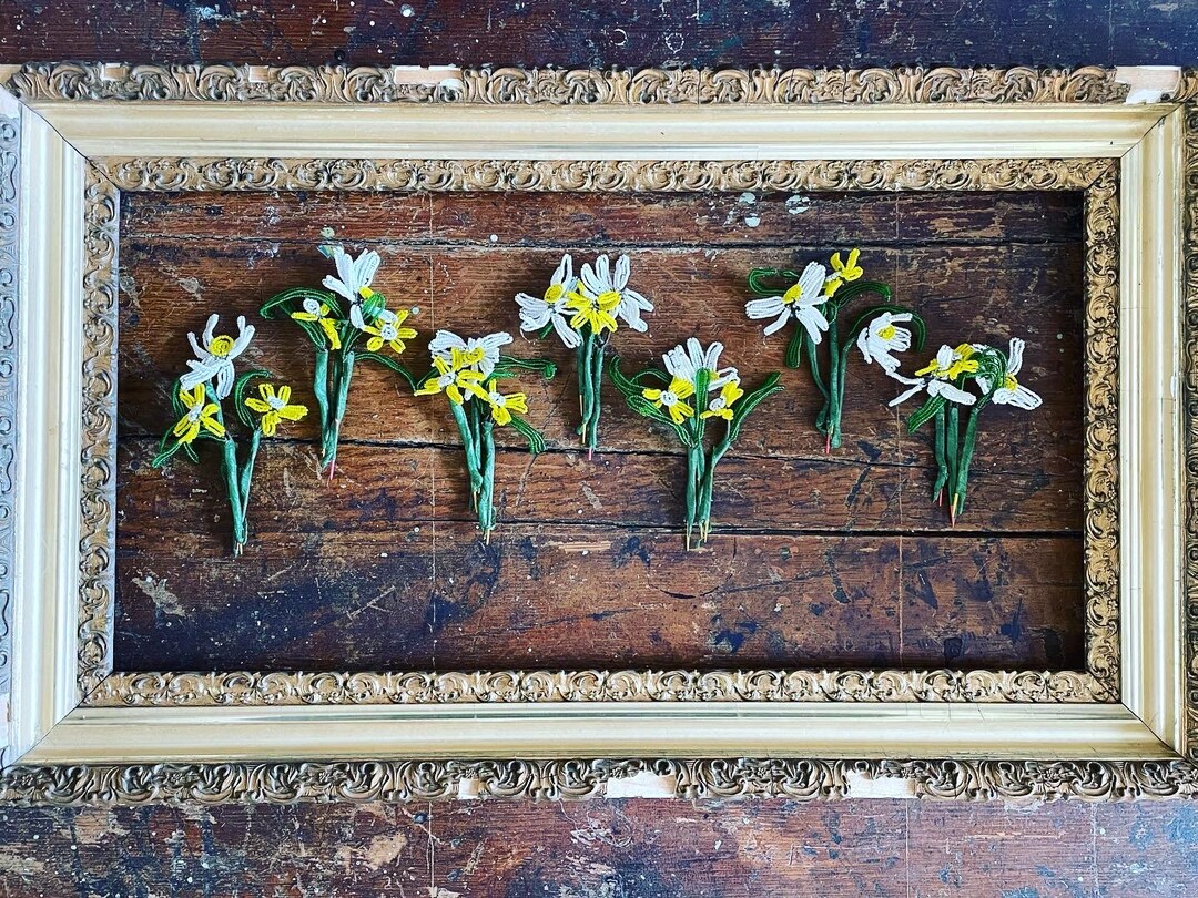 Vintage Beaded Flower Stems - Etsy