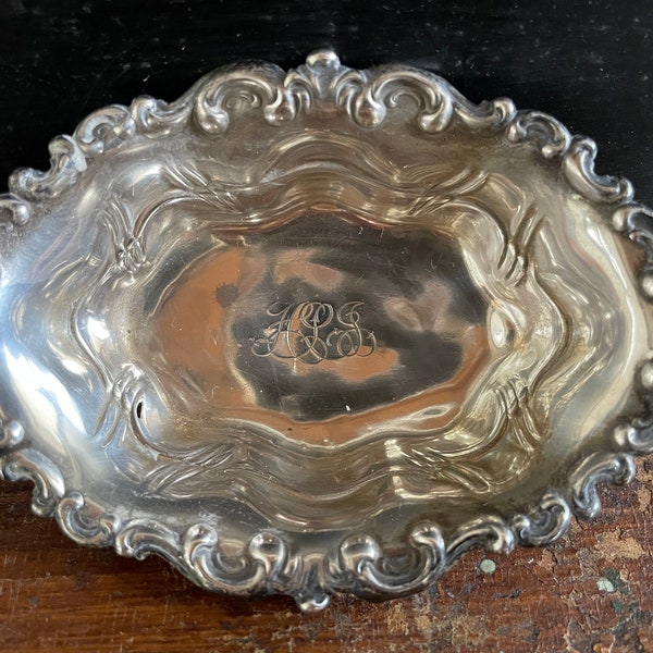 Antique Silver Dish - Etsy