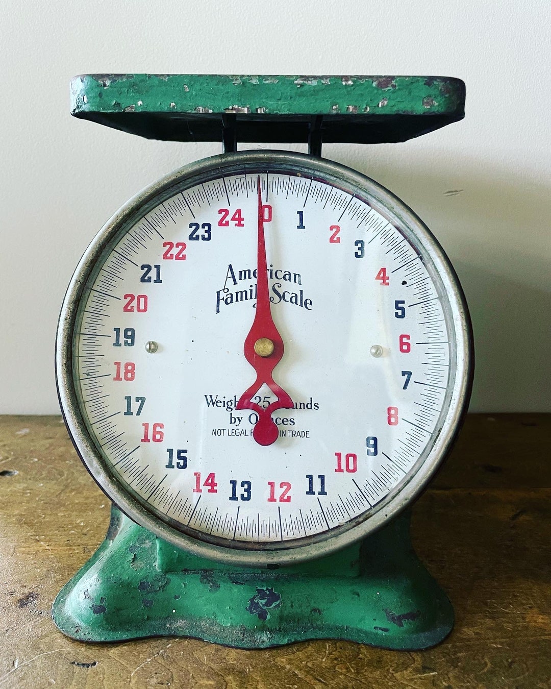 Vintage Green Kitchen Scale - Etsy