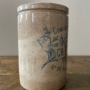 Antique French Confiture Pot Ch Robardelle Nancy - Etsy