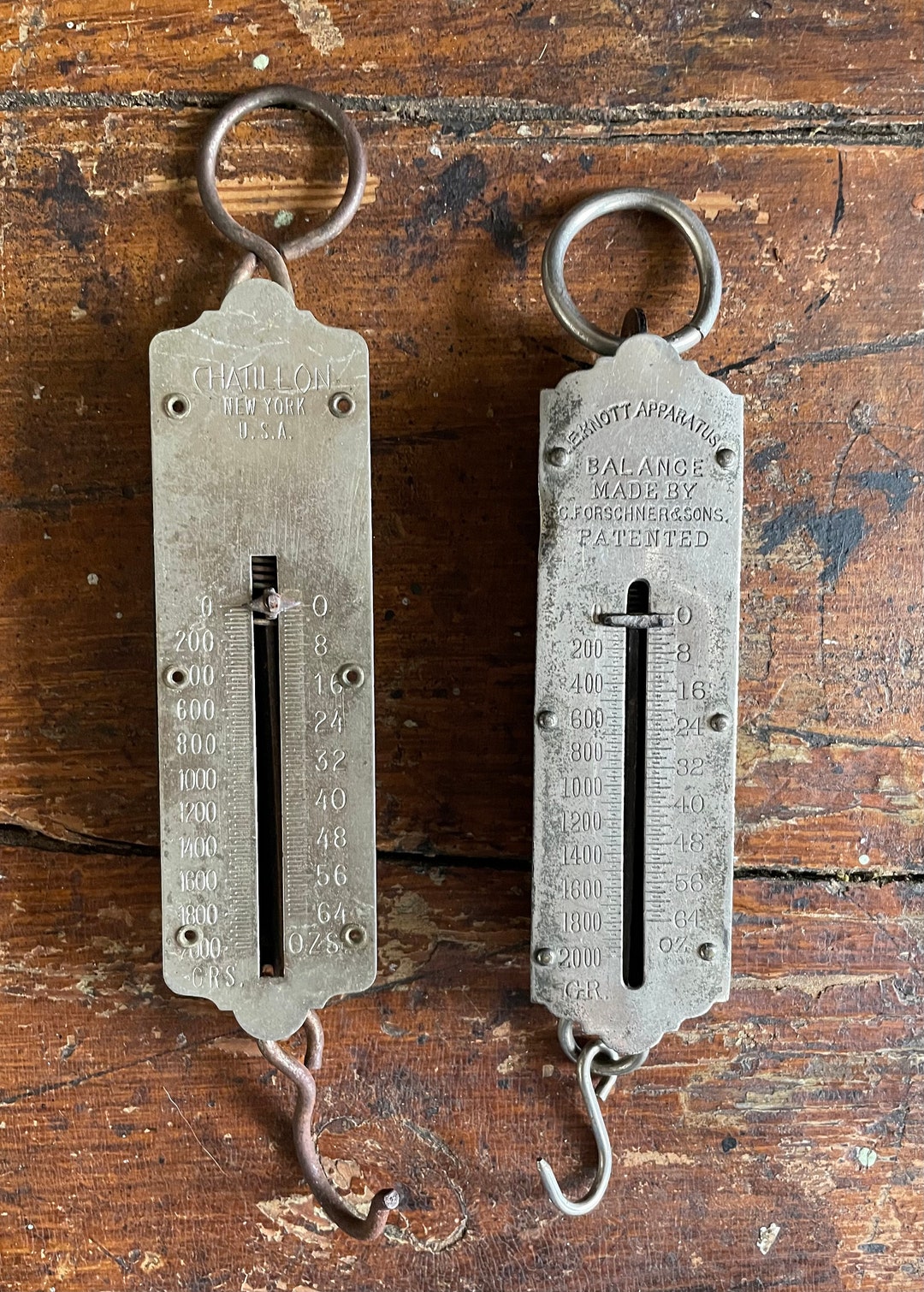 Pair of Antique Postal Scales - Etsy