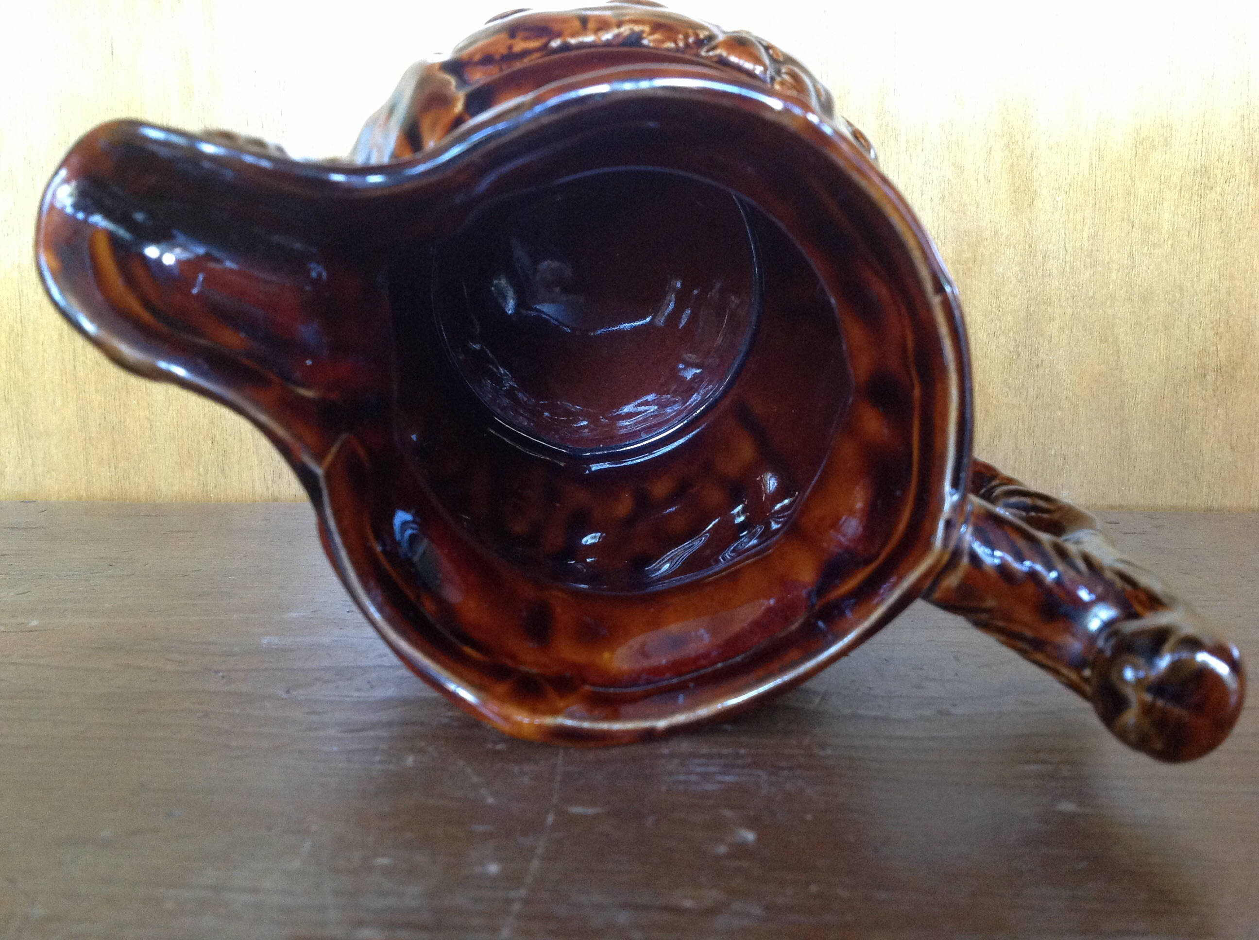 Antique Rockingham Stoneware Pitcher | Etsy